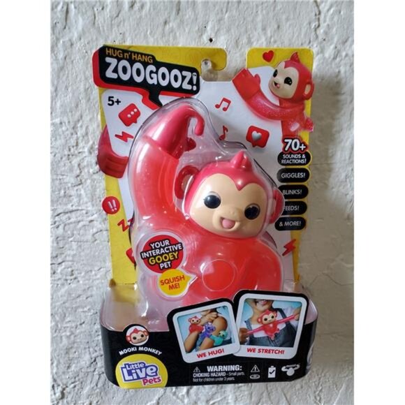 Moose | Toys | Little Live Pets Hug N Hang Zoogooz Gooey Pet Mookie ...